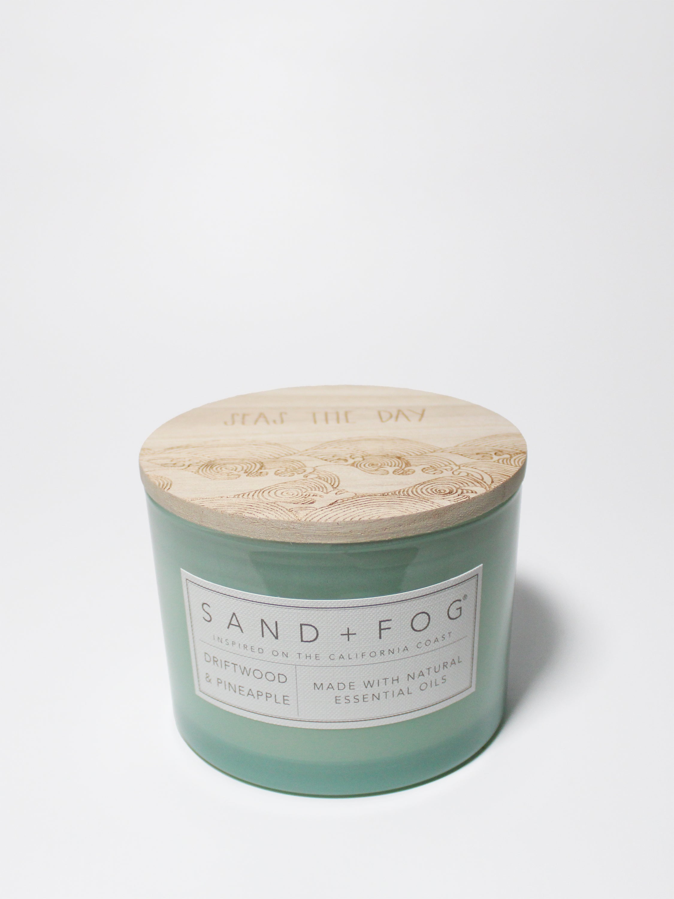 Driftwood & Pineapple 12 oz scented candle – Sand + Fog