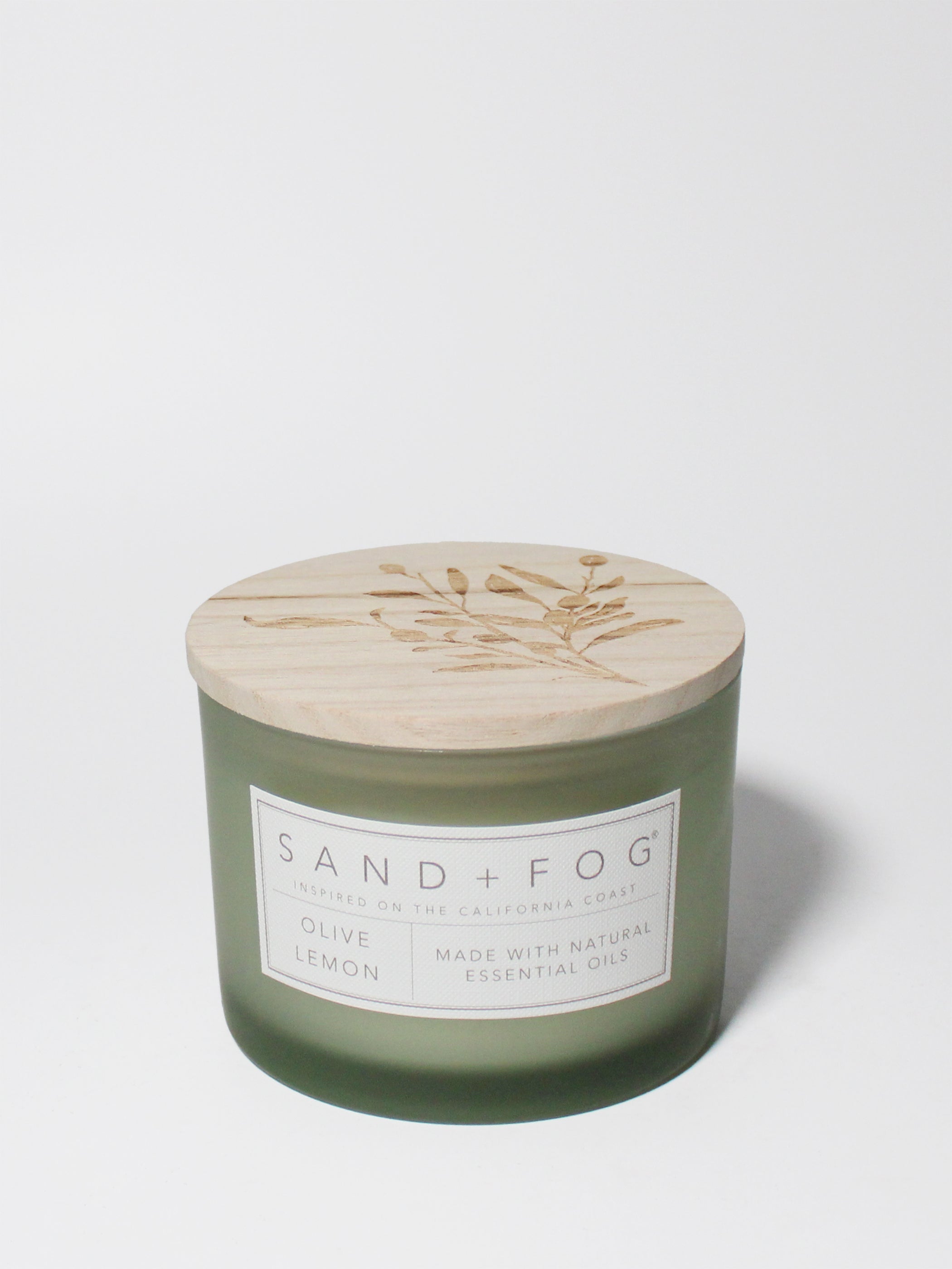 Sand + Fog Olive Lemon 12 oz scented candle