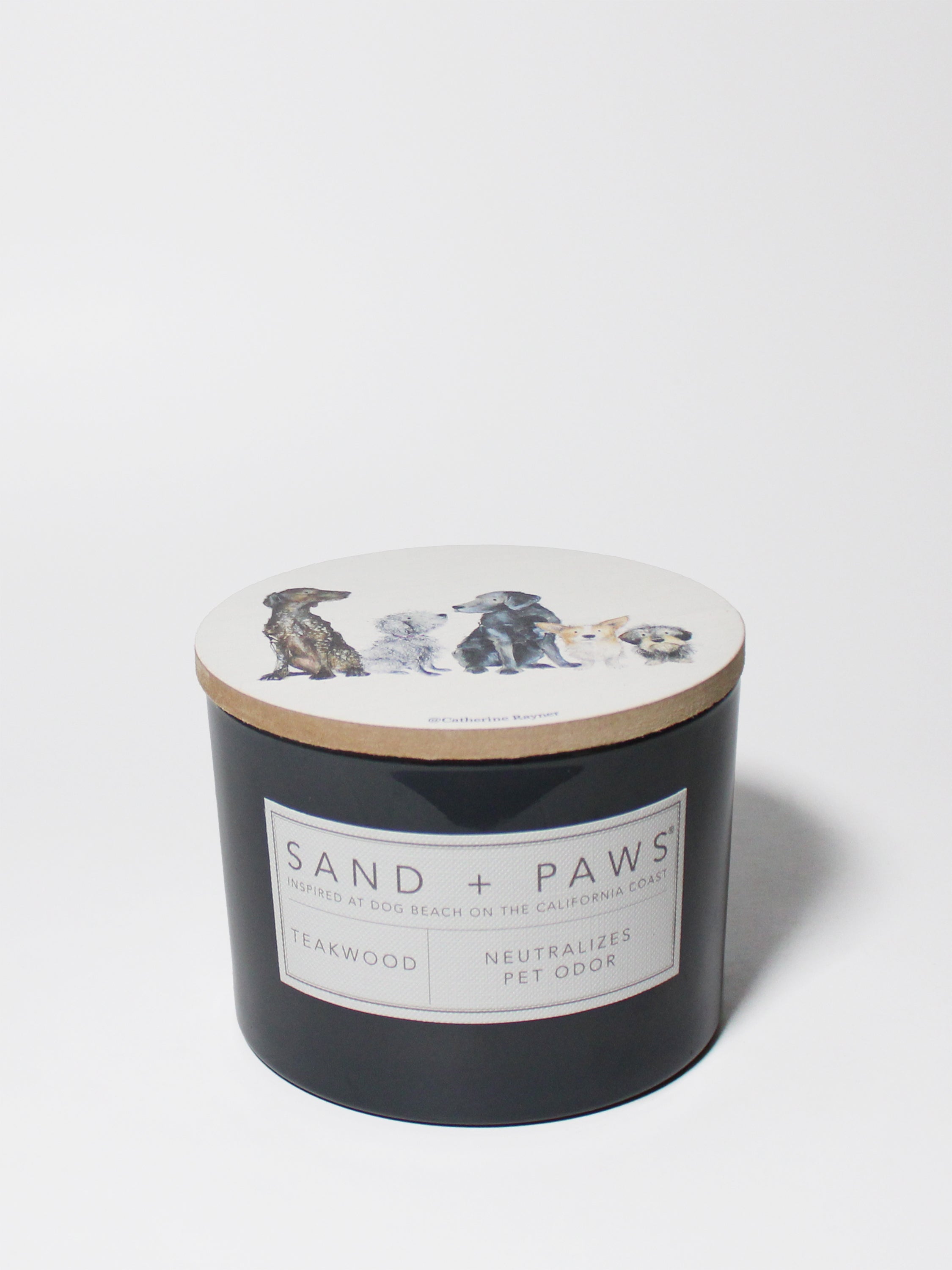 Sand + Paws Teakwood 12 oz scented candle – Sand + Fog