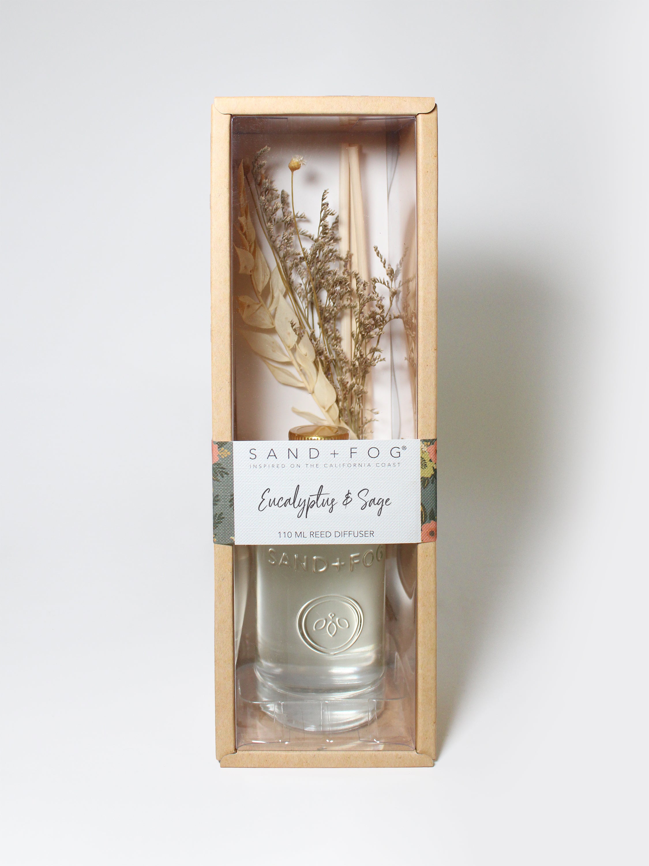 Eucalyptus & Sage 110 ml Reed Diffuser – Sand + Fog