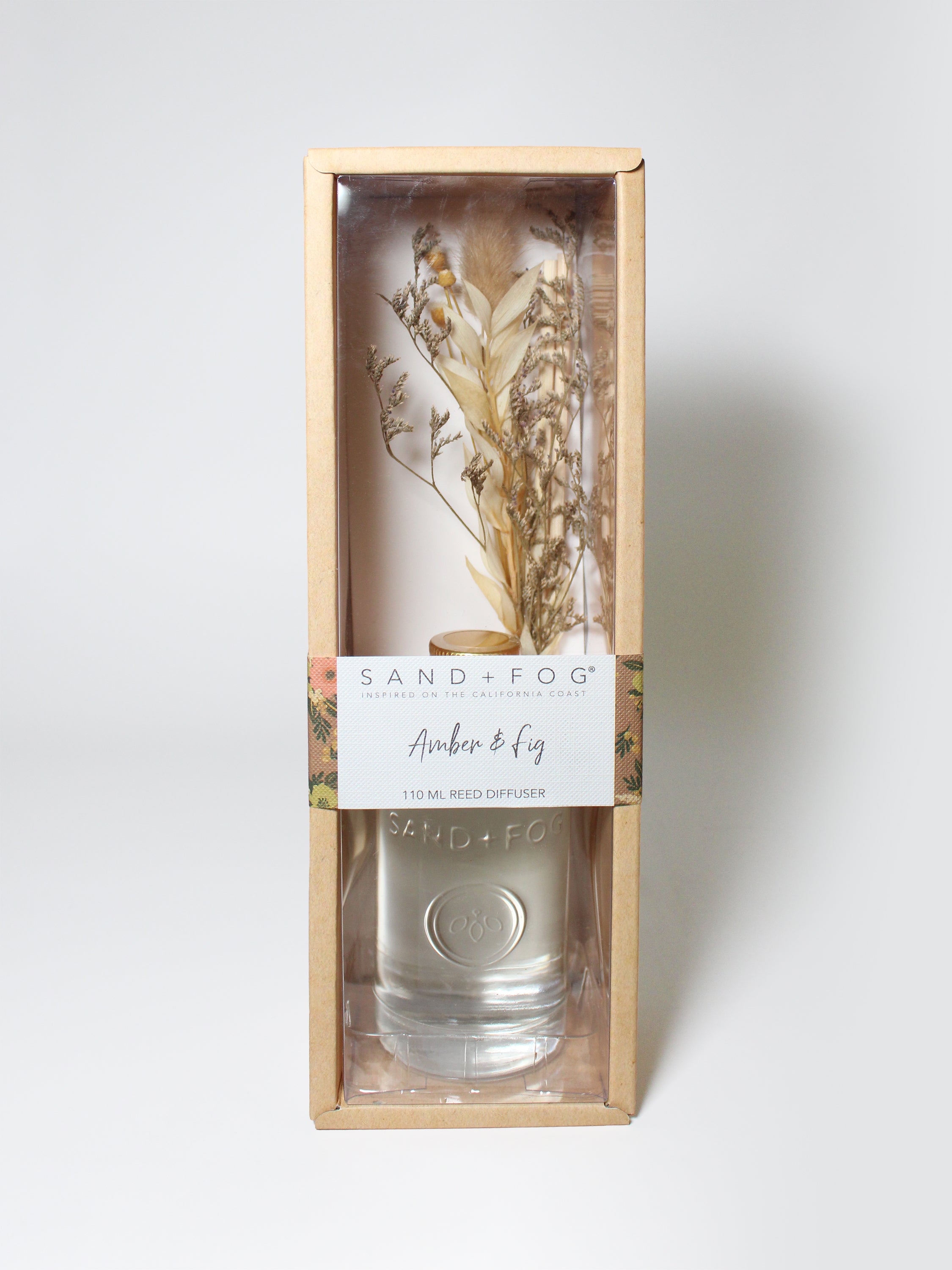 Amber & Fig 110 ml Reed Diffuser – Sand + Fog