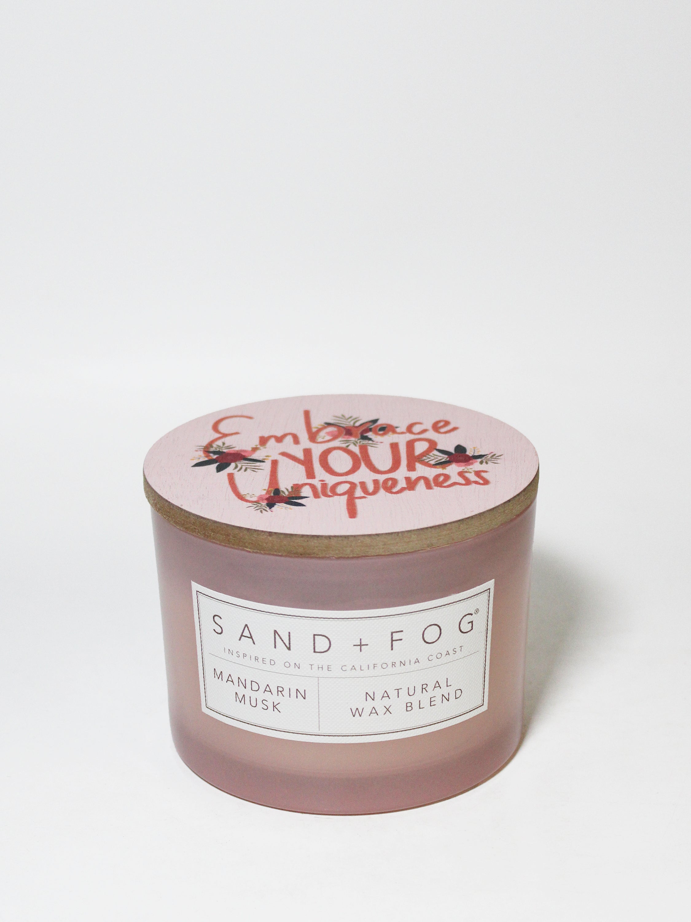 Mandarin Musk 12 oz scented candle – Sand + Fog