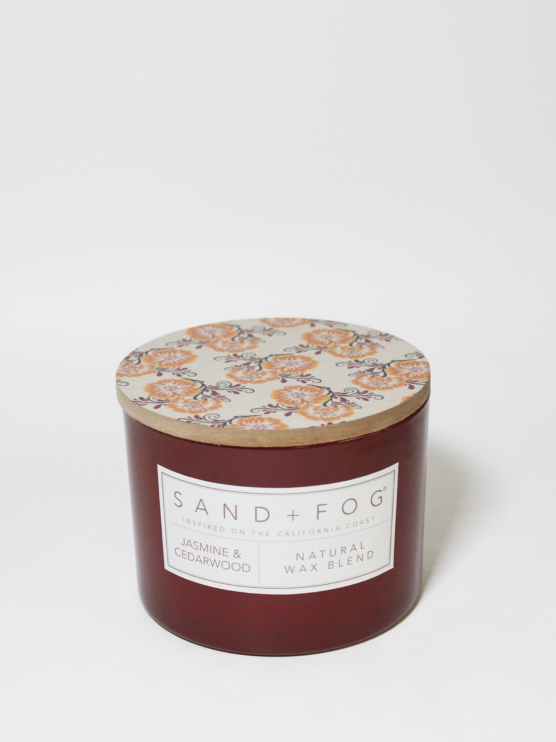 Sand + Fog Jasmine & Cedarwood 12 oz scented candle