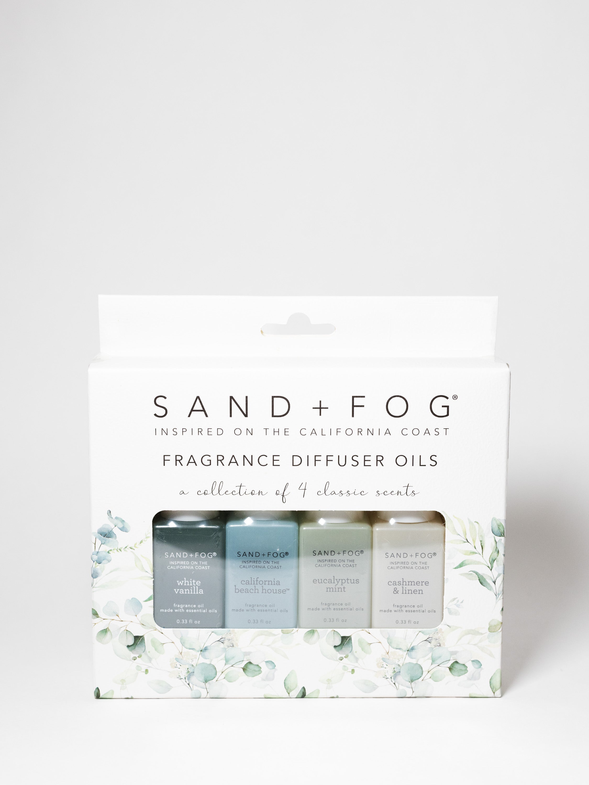 4 Pack Fragrance Diffuser Oils – Sand + Fog