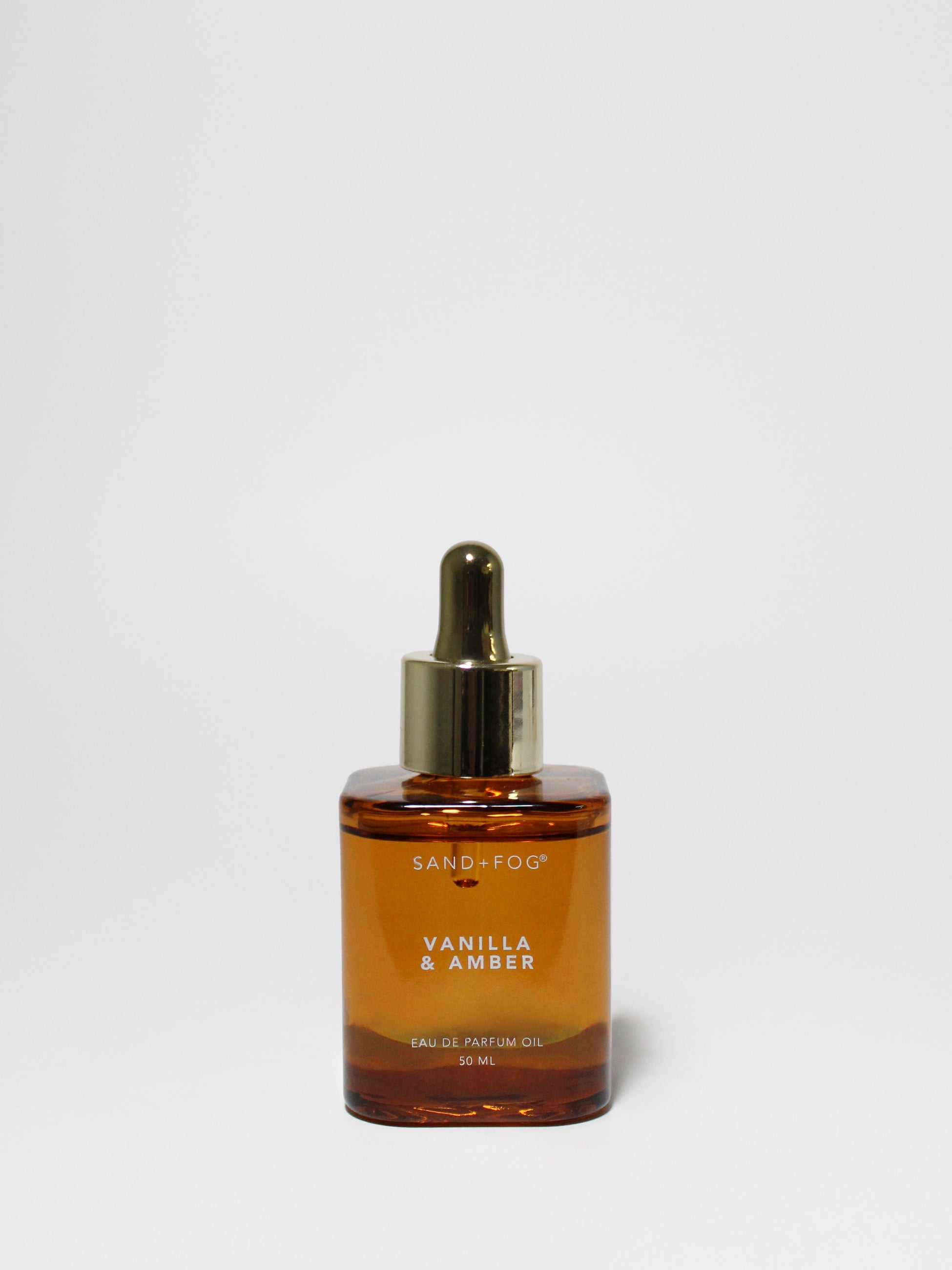 Vanilla & Amber 50ml Perfume Oil Dropper – Sand + Fog