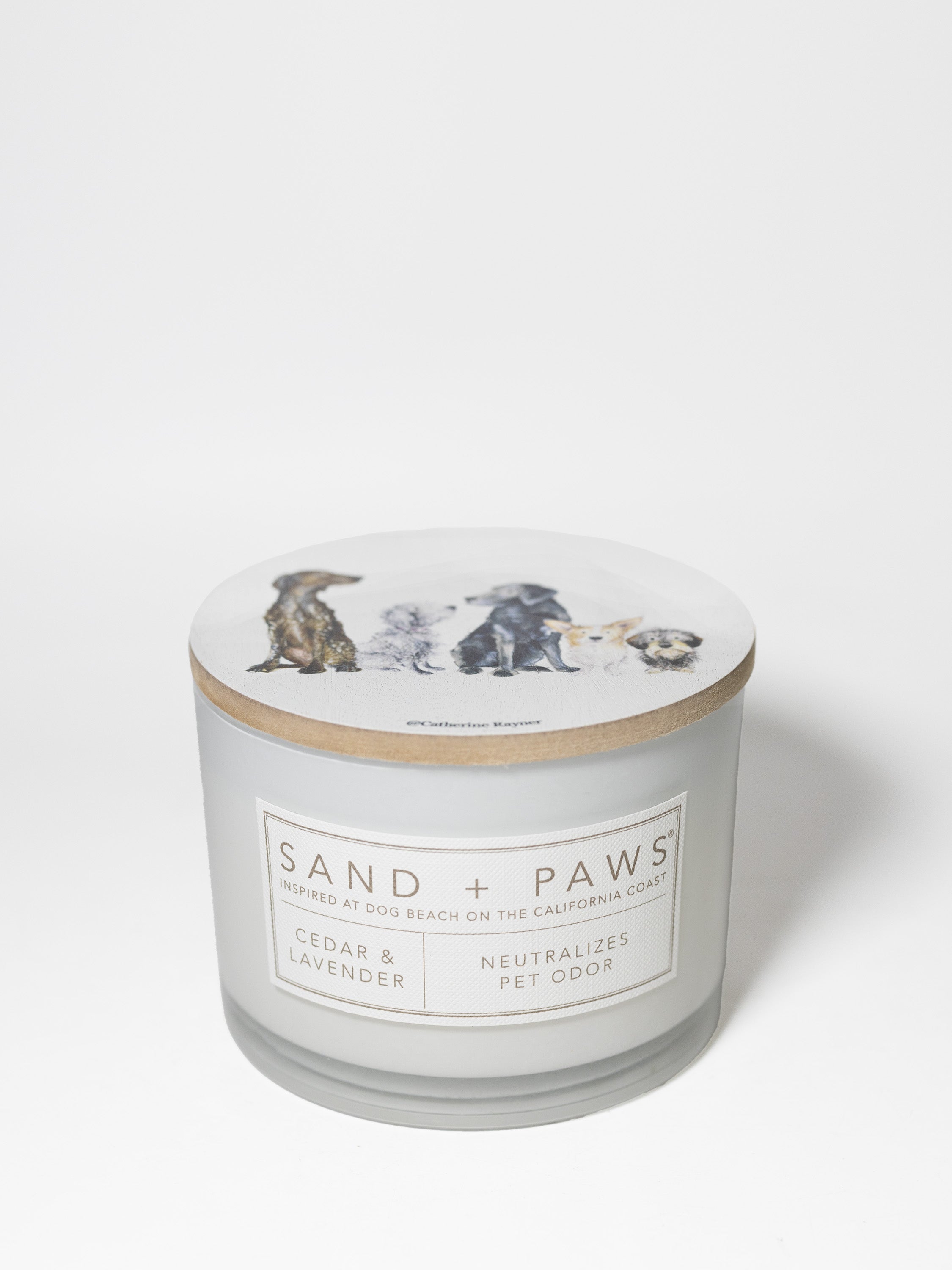 Sand + Paws Cedar & Lavender 12 oz scented candle – Sand + Fog